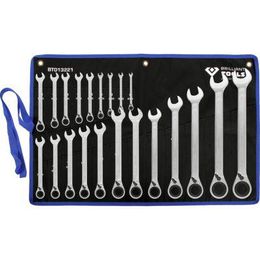 Brilliant Tools Ratschen-Ringschl&uuml;sselsatz Ratschenringschl&uuml;ssel-Satz, 21-tlg, umschaltbar, 6 - 32 bt013221