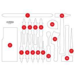 KS Tools Schaumstoffeinlage, Sortimentskasten 811101797