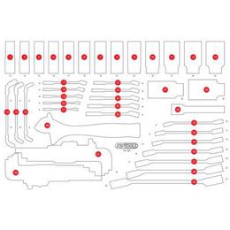 KS Tools Schaumstoffeinlage, Sortimentskasten 811105597