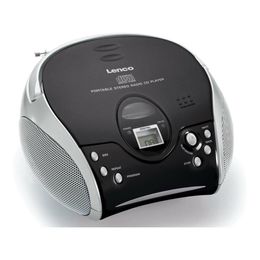 Lenco UKW-Radio m.CD stereo,schwarz/silbe SCD-24 black/silver)