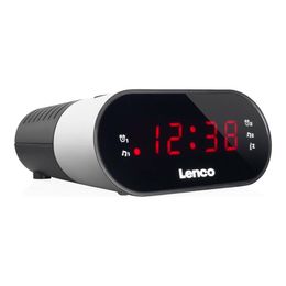 Lenco Uhrenradio analog CR-07 WHITE)