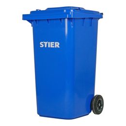 STIER 2-Rad-M&uuml;llgro&szlig;beh&auml;lter 240 l blau BxTxH 576x720x1067 mm (904684)