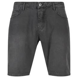 Stoffhose 2Y Premium "2Y Premium Herren 2Y Basic Slim Fit Denim Shorts", Herren, Gr. 33, Normalgr&ouml;&szlig;en, anthrazit, 97% Baumwolle, 3% Elasthan, unifarben, normal, Hosen Stoffhose