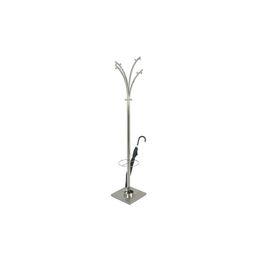 H&ouml;ffner Garderobenst&auml;nder &brvbar; silber &brvbar; Metall &brvbar; Ma&szlig;e (cm): B: 45 H: 187 &raquo; H&ouml;ffner
