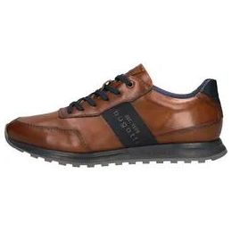 Sneaker Bugatti, Herren, Gr. 40, cognac, Glattleder, used, Schuhe Sneaker, Schn&uuml;rschuh, Halbschuh, Freizeitschuh mit Profilsohle