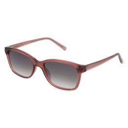 Fielmann MC 594 SUN CL HELENE | Damen-Sonnenbrille | Fassung: Vollrand, Butterfly, Propionat, Pink Transparent | Glasfarbe: Grau Verlaufend