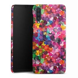 DeinDesign Galaxy A50 Handy Premium Case Smartphone Handyh&uuml;lle Schutzh&uuml;lle matt Water Colour Colourful Points Premium Case