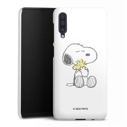 DeinDesign Galaxy A50 Handy Premium Case Smartphone Handyh&uuml;lle Schutzh&uuml;lle matt Snoopy Love Peanuts Premium Case