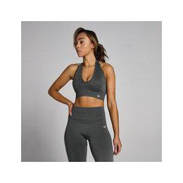 MP Damen TeMPo Nahtloser Neckholder-BH &ndash; Nachtgrau - XL