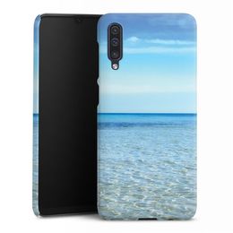DeinDesign Galaxy A50 Handy Premium Case Smartphone Handyh&uuml;lle Schutzh&uuml;lle matt Urlaub Sky Ocean Premium Case