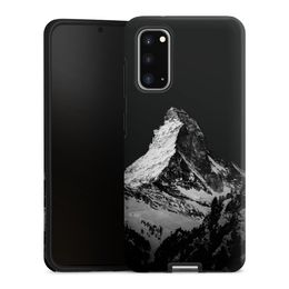 DeinDesign Galaxy S20 Handy Panzer Handyh&uuml;lle robuste Outdoor H&uuml;lle Schutzh&uuml;lle matt Mountain Snow Mountain Top Tough Case