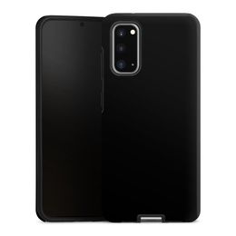 DeinDesign Galaxy S20 Handy Panzer Handyh&uuml;lle robuste Outdoor H&uuml;lle Schutzh&uuml;lle matt Colour Black Unicoloured Tough Case