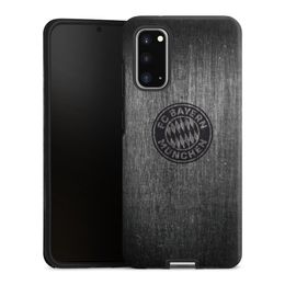 DeinDesign Galaxy S20 Handy Panzer Handyh&uuml;lle robuste Outdoor H&uuml;lle Schutzh&uuml;lle matt Fcb Metallic Look Fc Bayern M&uuml;nchen Tough Case