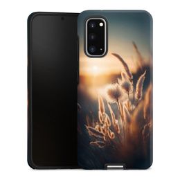 DeinDesign Galaxy S20 Handy Panzer Handyh&uuml;lle robuste Outdoor H&uuml;lle Schutzh&uuml;lle matt Sun Pampasgras Nature Tough Case
