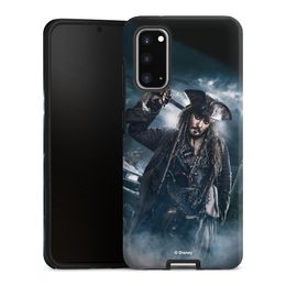 DeinDesign Galaxy S20 Handy Panzer Handyh&uuml;lle robuste Outdoor H&uuml;lle Schutzh&uuml;lle matt Fluch Der Karibik Captain Jack Sparrow Official Licensed Product Tough Case