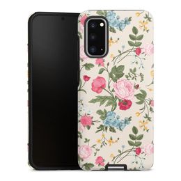 DeinDesign Galaxy S20 Handy Panzer Handyh&uuml;lle robuste Outdoor H&uuml;lle Schutzh&uuml;lle matt Vintage Ornament Flowers Tough Case