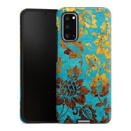 DeinDesign Galaxy S20 Handy Panzer Handyh&uuml;lle robuste Outdoor H&uuml;lle Schutzh&uuml;lle matt Flowers Vintage Ornament Tough Case