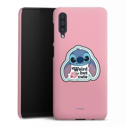 DeinDesign Galaxy A50 Handy Premium Case Smartphone Handyh&uuml;lle Schutzh&uuml;lle matt Lilo & Stitch Disney Sayings Premium Case
