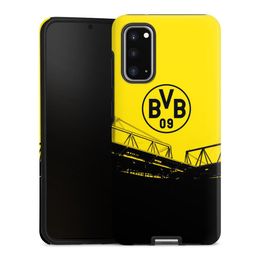 DeinDesign Galaxy S20 Handy Panzer Handyh&uuml;lle robuste Outdoor H&uuml;lle Schutzh&uuml;lle matt Bvb Merchandise Borussia Dortmund Tough Case