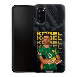 DeinDesign Galaxy S20 Handy Panzer Handyh&uuml;lle robuste Outdoor H&uuml;lle Schutzh&uuml;lle matt Borussia Dortmund Gregor Kobel Bvb Tough Case