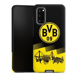 DeinDesign Galaxy S20 Handy Panzer Handyh&uuml;lle robuste Outdoor H&uuml;lle Schutzh&uuml;lle matt Borussia Dortmund Stadium Bvb Tough Case