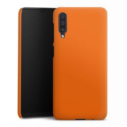 DeinDesign Galaxy A50 Handy Premium Case Smartphone Handyh&uuml;lle Schutzh&uuml;lle matt Orange Unicoloured Colour Premium Case