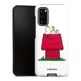 DeinDesign Galaxy S20 Handy Panzer Handyh&uuml;lle robuste Outdoor H&uuml;lle Schutzh&uuml;lle matt Snoopy Peanuts Official Licensed Product Tough Case