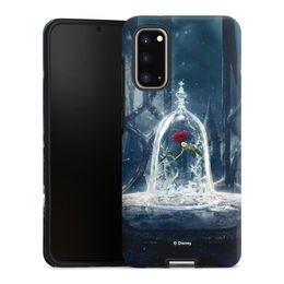 DeinDesign Galaxy S20 Handy Panzer Handyh&uuml;lle robuste Outdoor H&uuml;lle Schutzh&uuml;lle matt Rose The Beauty And The Beast Disney Princess Tough Case