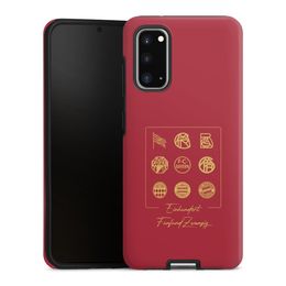DeinDesign Galaxy S20 Handy Panzer Handyh&uuml;lle robuste Outdoor H&uuml;lle Schutzh&uuml;lle matt Fcb 125 Jahre Fc Bayern M&uuml;nchen Merchandise Tough Case