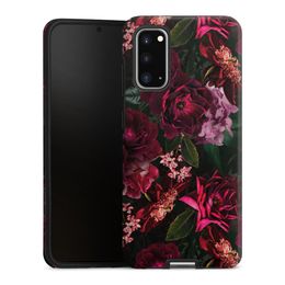DeinDesign Galaxy S20 Handy Panzer Handyh&uuml;lle robuste Outdoor H&uuml;lle Schutzh&uuml;lle matt Flowers Blossom Rose Tough Case