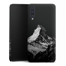 DeinDesign Galaxy A50 Handy Premium Case Smartphone Handyh&uuml;lle Schutzh&uuml;lle matt Mountain Snow Mountain Top Premium Case