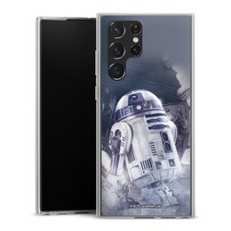 DeinDesign Galaxy S22 Ultra Handy Silikon H&uuml;lle Case transparent Handyh&uuml;lle Robot Merchandise Star Wars Silikon Case
