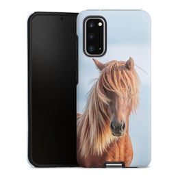 DeinDesign Galaxy S20 Handy Panzer Handyh&uuml;lle robuste Outdoor H&uuml;lle Schutzh&uuml;lle matt Animals Animal Look Horse Tough Case