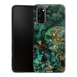 DeinDesign Galaxy S20 Handy Panzer Handyh&uuml;lle robuste Outdoor H&uuml;lle Schutzh&uuml;lle matt Muster Glitzer Marble Tough Case