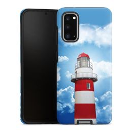 DeinDesign Galaxy S20 Handy Panzer Handyh&uuml;lle robuste Outdoor H&uuml;lle Schutzh&uuml;lle matt Cloud Lighthouse Sky Tough Case