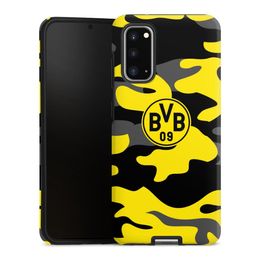 DeinDesign Galaxy S20 Handy Panzer Handyh&uuml;lle robuste Outdoor H&uuml;lle Schutzh&uuml;lle matt Borussia Dortmund Bvb Merchandise Tough Case