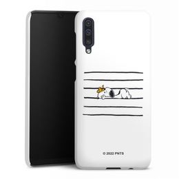 DeinDesign Galaxy A50 Handy Premium Case Smartphone Handyh&uuml;lle Schutzh&uuml;lle matt Snoopy Dog Peanuts Premium Case