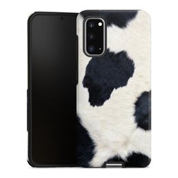 DeinDesign Galaxy S20 Handy Panzer Handyh&uuml;lle robuste Outdoor H&uuml;lle Schutzh&uuml;lle matt Animal Look Animal Print Cow Skin Tough Case