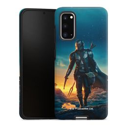 DeinDesign Galaxy S20 Handy Panzer Handyh&uuml;lle robuste Outdoor H&uuml;lle Schutzh&uuml;lle matt Star Wars The Mandalorian Sunset Tough Case