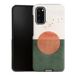 DeinDesign Galaxy S20 Handy Panzer Handyh&uuml;lle robuste Outdoor H&uuml;lle Schutzh&uuml;lle matt Sunshine Bird Sunset Tough Case