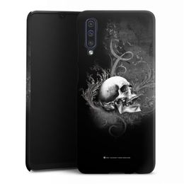 DeinDesign Galaxy A50 Handy Premium Case Smartphone Handyh&uuml;lle Schutzh&uuml;lle matt Gothic Skull Skulls Premium Case