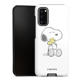 DeinDesign Galaxy S20 Handy Panzer Handyh&uuml;lle robuste Outdoor H&uuml;lle Schutzh&uuml;lle matt Peanuts Love Snoopy Tough Case