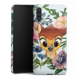 DeinDesign Galaxy A50 Handy Premium Case Smartphone Handyh&uuml;lle Schutzh&uuml;lle matt Disney Bambi Flowers Premium Case