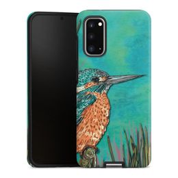 DeinDesign Galaxy S20 Handy Panzer Handyh&uuml;lle robuste Outdoor H&uuml;lle Schutzh&uuml;lle matt Painting Bird Animals Tough Case