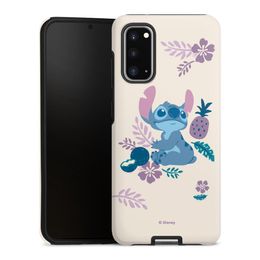 DeinDesign Galaxy S20 Handy Panzer Handyh&uuml;lle robuste Outdoor H&uuml;lle Schutzh&uuml;lle matt Flowers Lilo & Stitch Official Licensed Product Tough Case