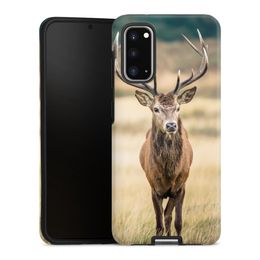 DeinDesign Galaxy S20 Handy Panzer Handyh&uuml;lle robuste Outdoor H&uuml;lle Schutzh&uuml;lle matt Meadow Deer Forrest Tough Case