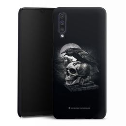 DeinDesign Galaxy A50 Handy Premium Case Smartphone Handyh&uuml;lle Schutzh&uuml;lle matt Raven Skulls Skull Premium Case