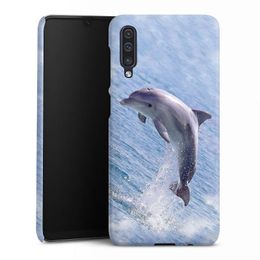 DeinDesign Galaxy A50 Handy Premium Case Smartphone Handyh&uuml;lle Schutzh&uuml;lle matt Wale Ocean Dolphin Premium Case
