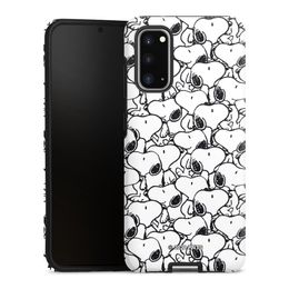 DeinDesign Galaxy S20 Handy Panzer Handyh&uuml;lle robuste Outdoor H&uuml;lle Schutzh&uuml;lle matt Peanuts Snoopy Muster Tough Case