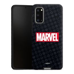 DeinDesign Galaxy S20 Handy Panzer Handyh&uuml;lle robuste Outdoor H&uuml;lle Schutzh&uuml;lle matt Logo Marvel Comic Tough Case